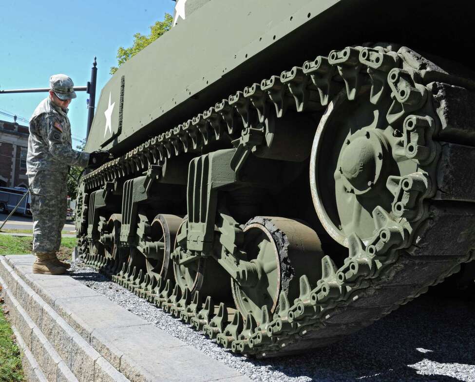 Sherman tank on display at military museum