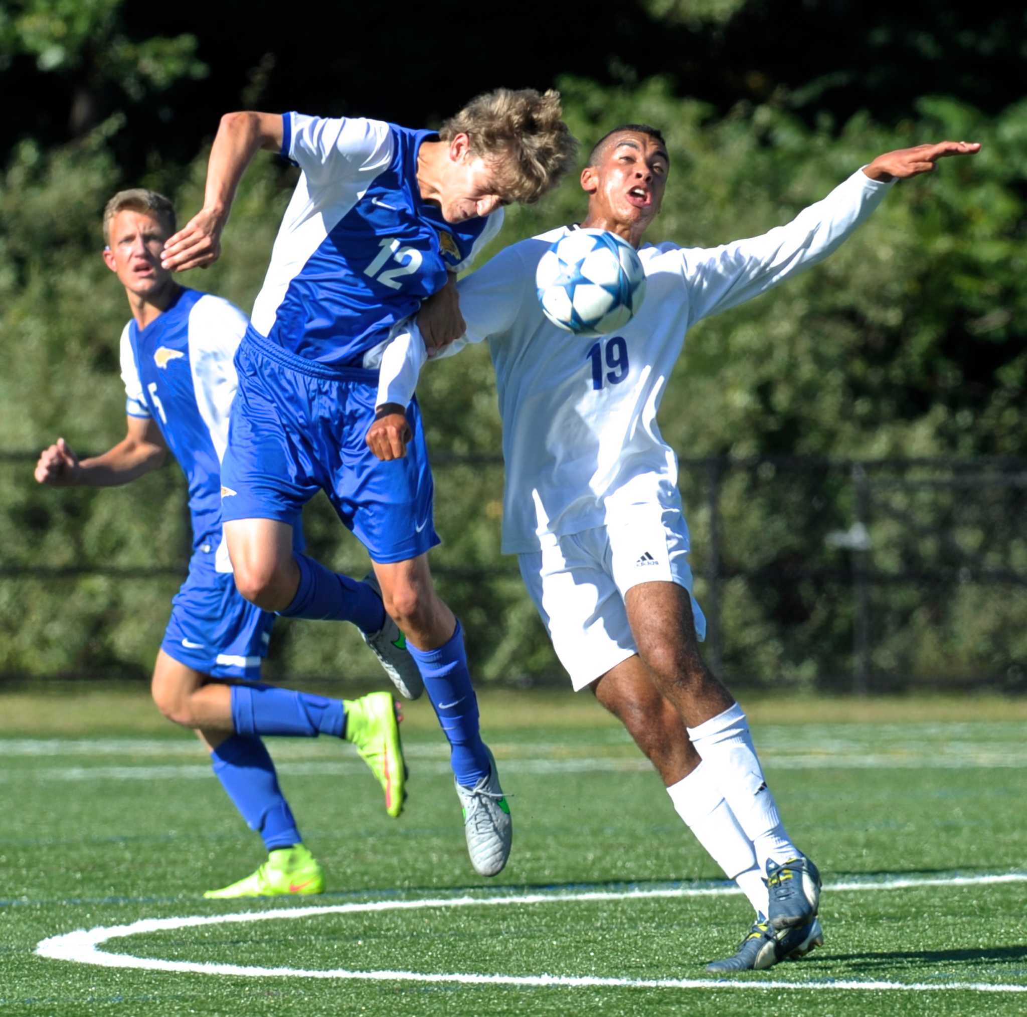 Newtown boys starts fas, holds off Brookfield for first win of season