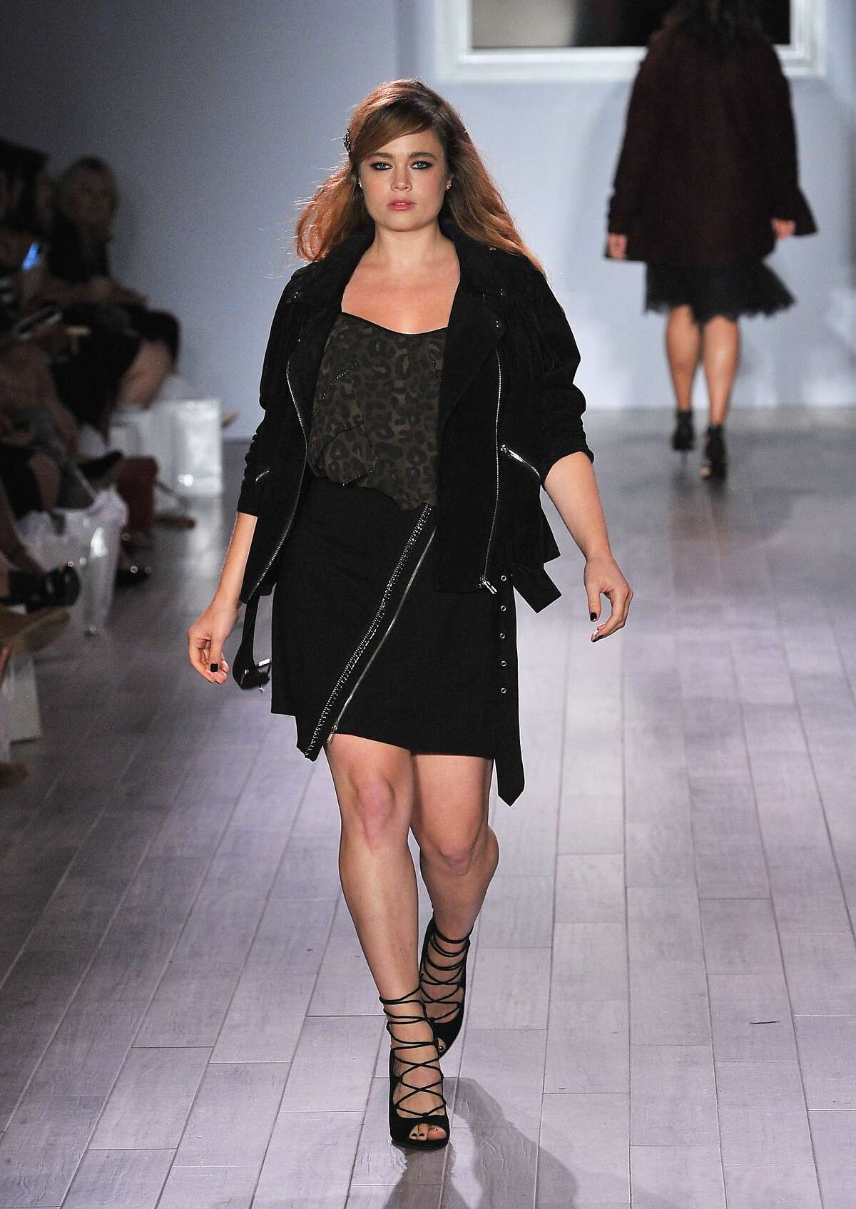 Plus-size model Ashley Graham debuts lingerie line at #NYFW