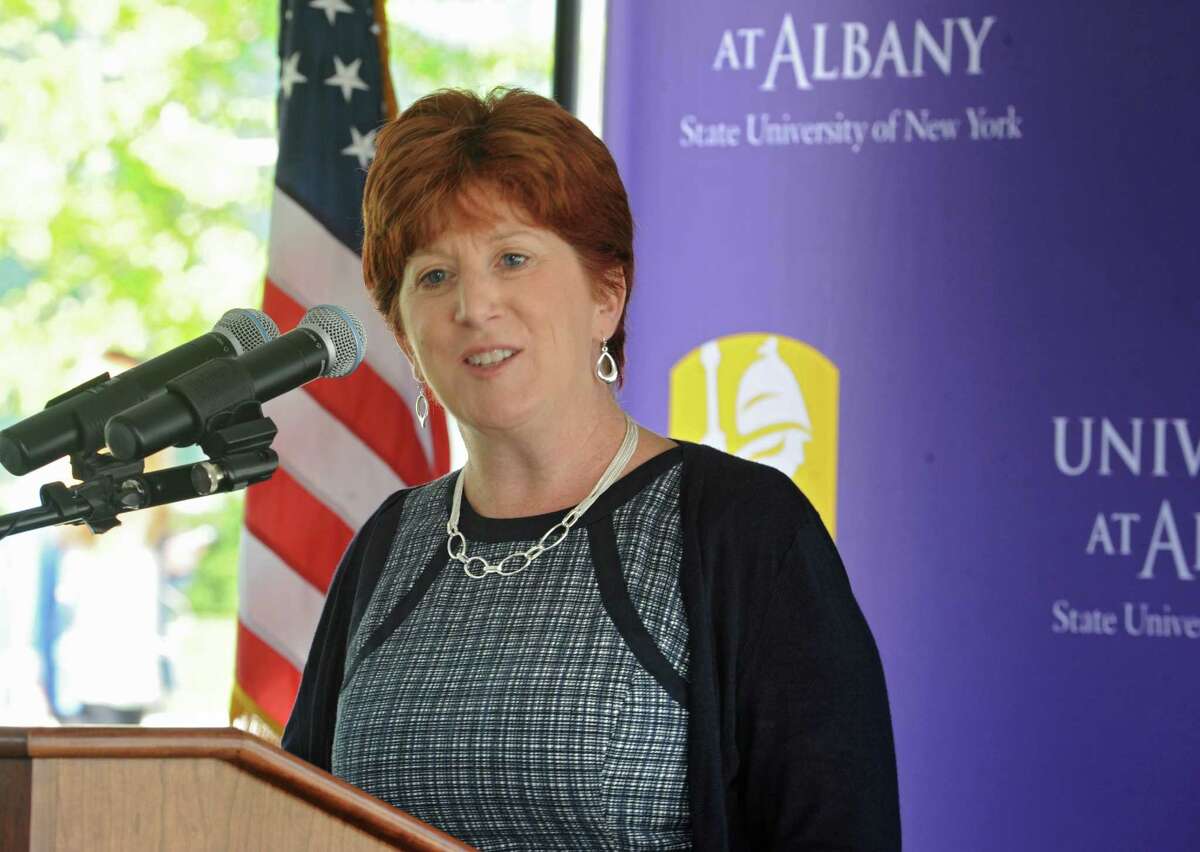 Photos: UAlbany names business building for Massry family