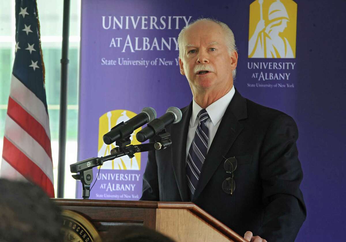 Photos: UAlbany names business building for Massry family