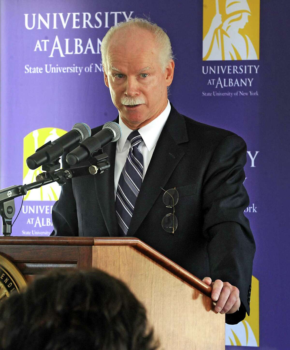 Photos: UAlbany names business building for Massry family