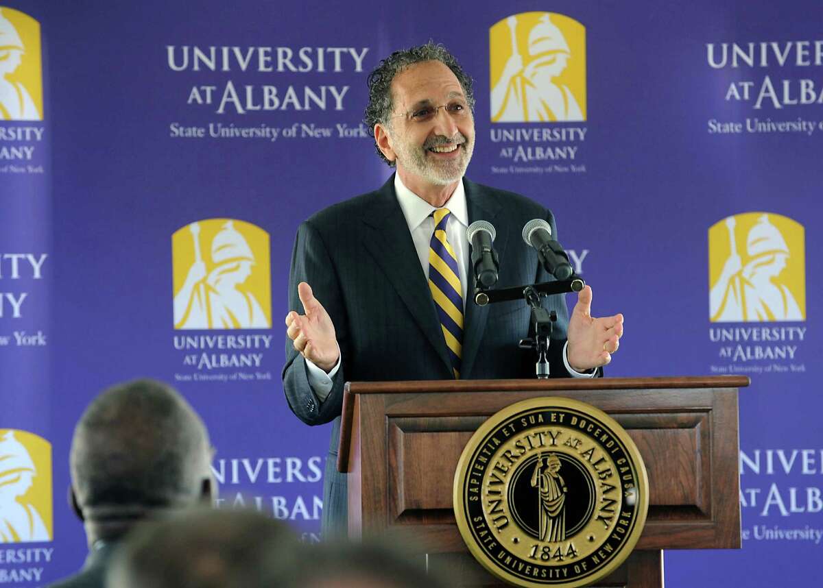 Photos: UAlbany names business building for Massry family