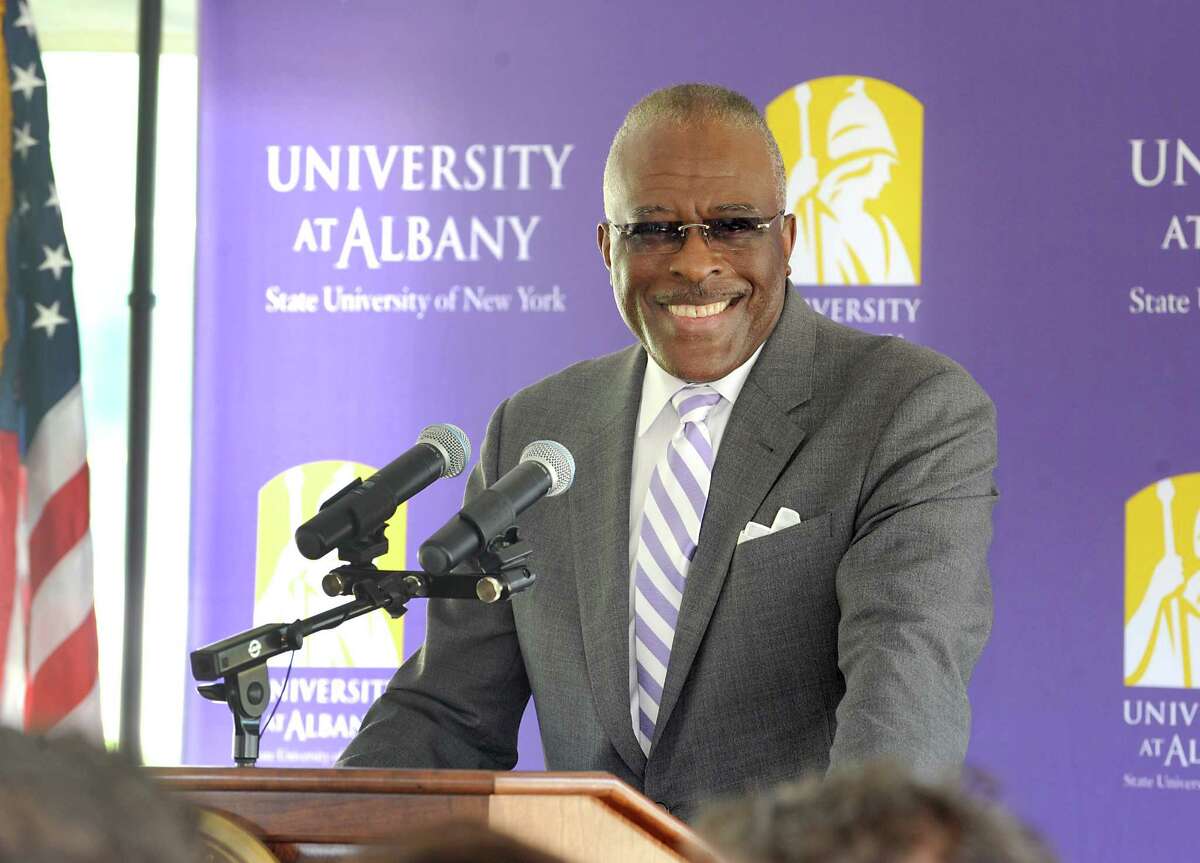 Photos: UAlbany names business building for Massry family