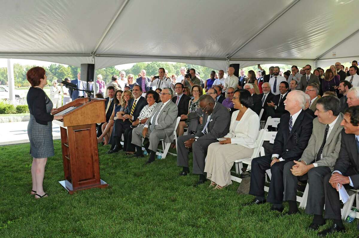 Photos: UAlbany names business building for Massry family