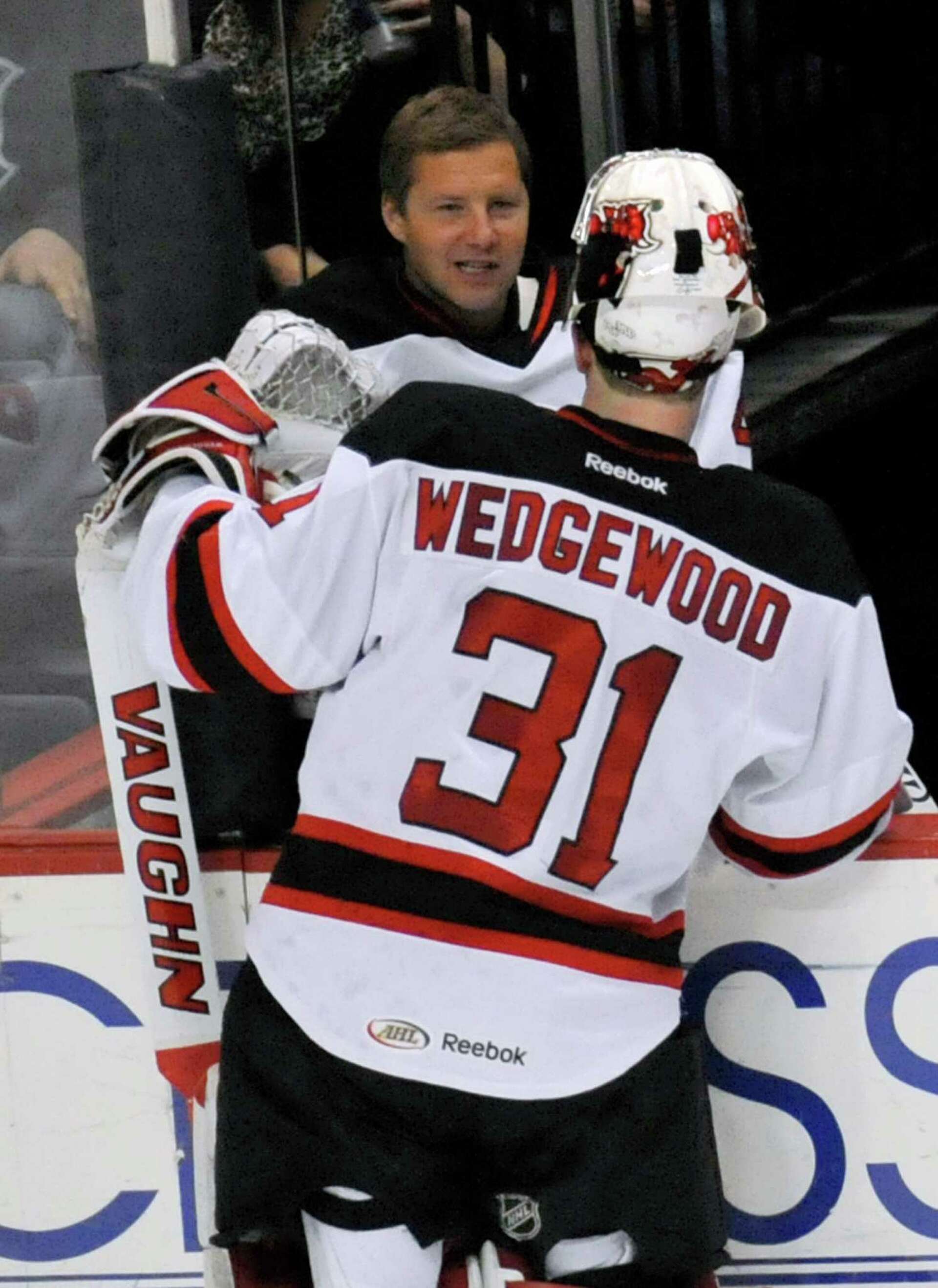 Albany Devils goalie Scott Wedgewood tries to move up depth chart