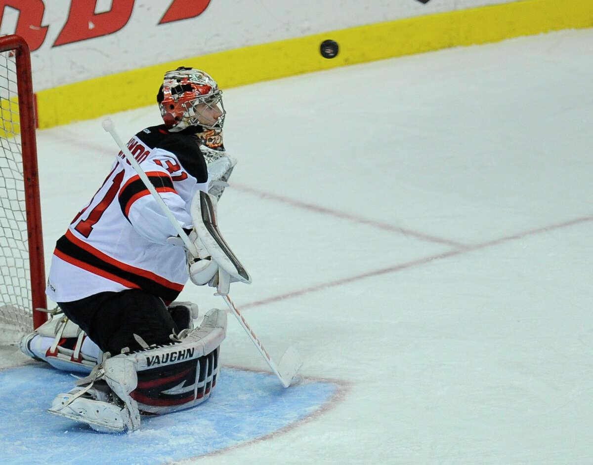 Albany Devils goalie Scott Wedgewood tries to move up depth chart