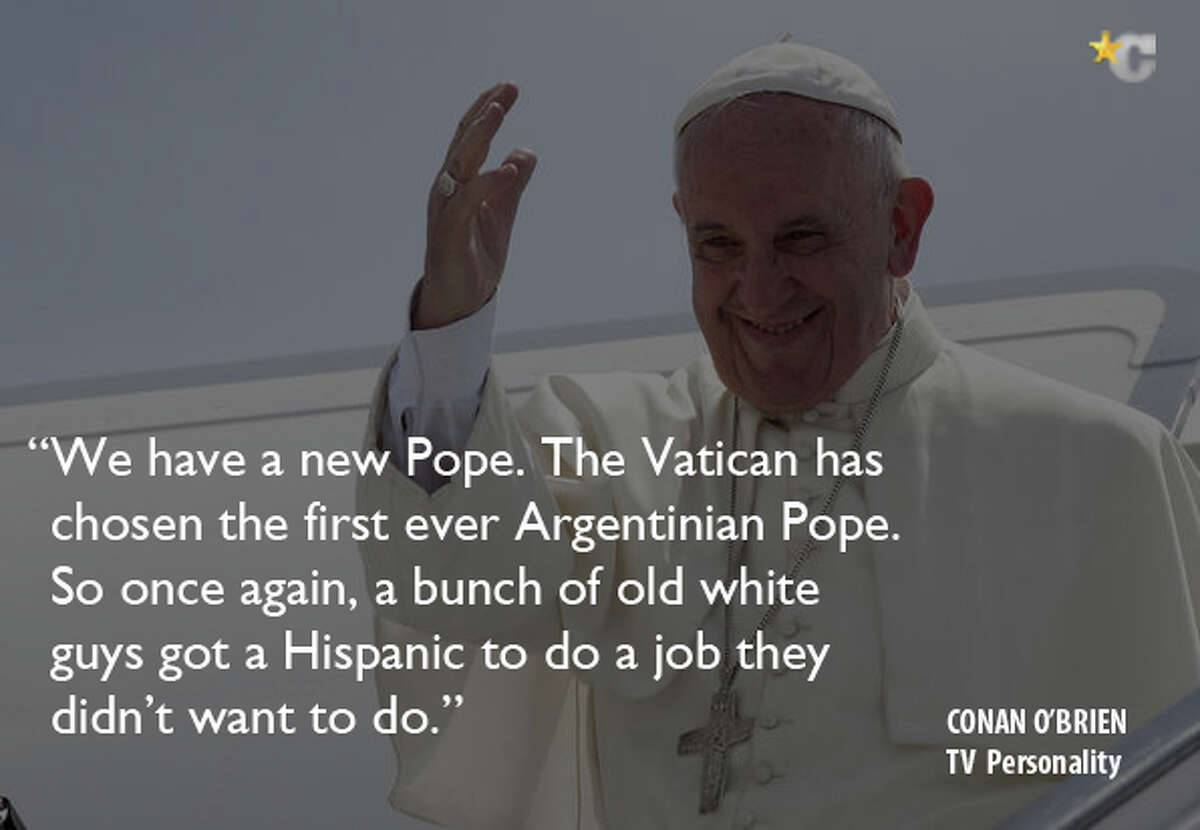 Taking a funny look at the pope