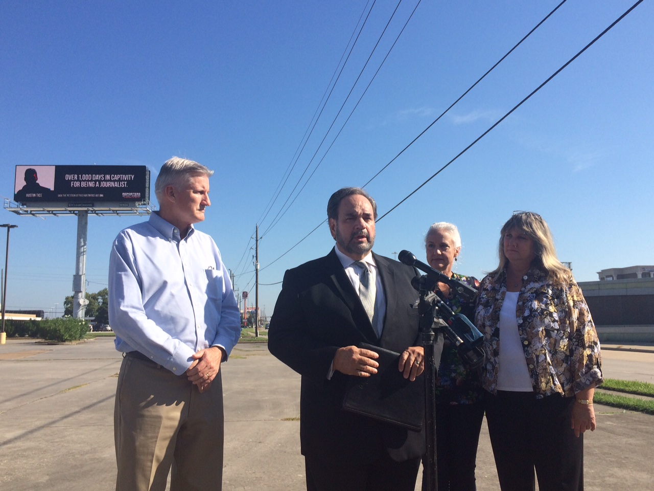 Billboard highlights captive journalist's plight