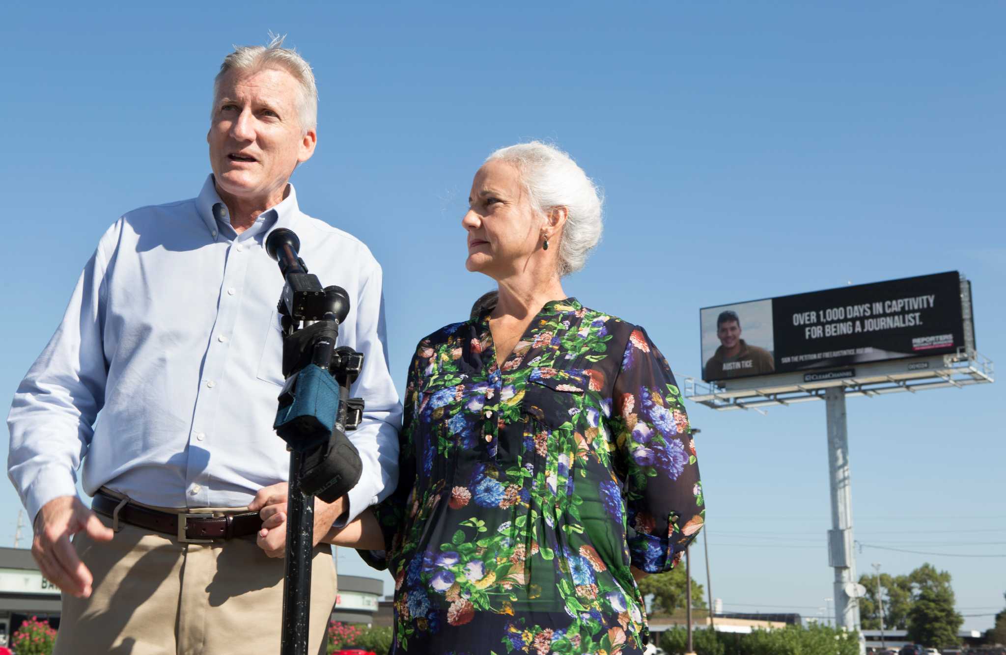 Billboard highlights captive journalist's plight