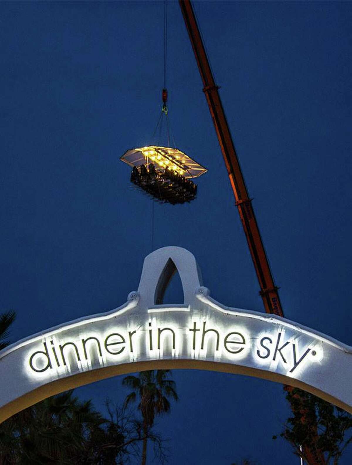 Have a sky-high meal with Dinner in the Sky