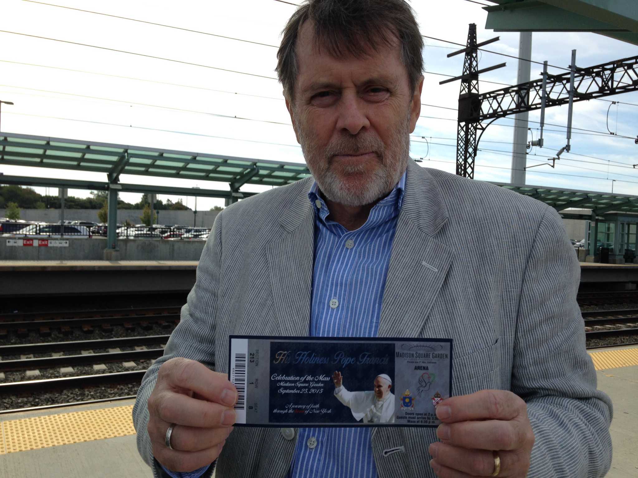 Special ‘Pope train’ attracts few riders