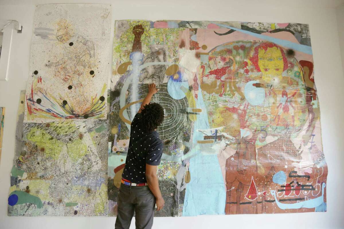 A look behind the scenes as an artist prepares for an exhibit