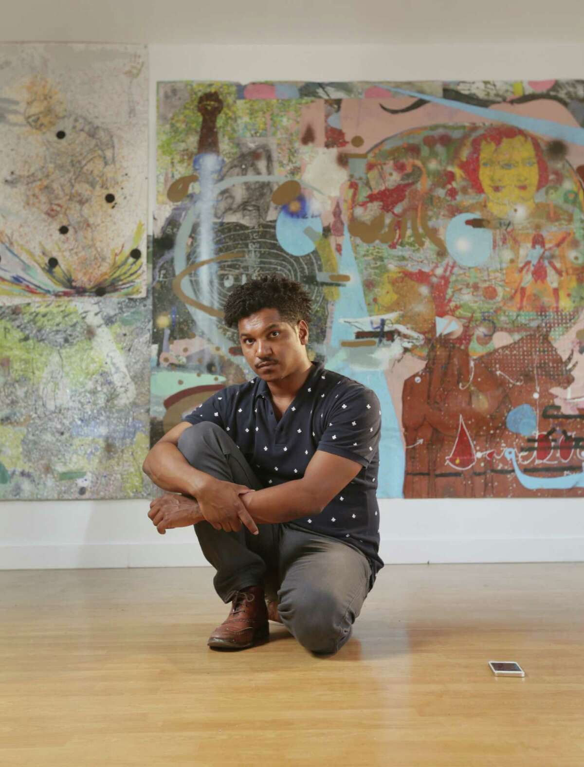 A look behind the scenes as an artist prepares for an exhibit