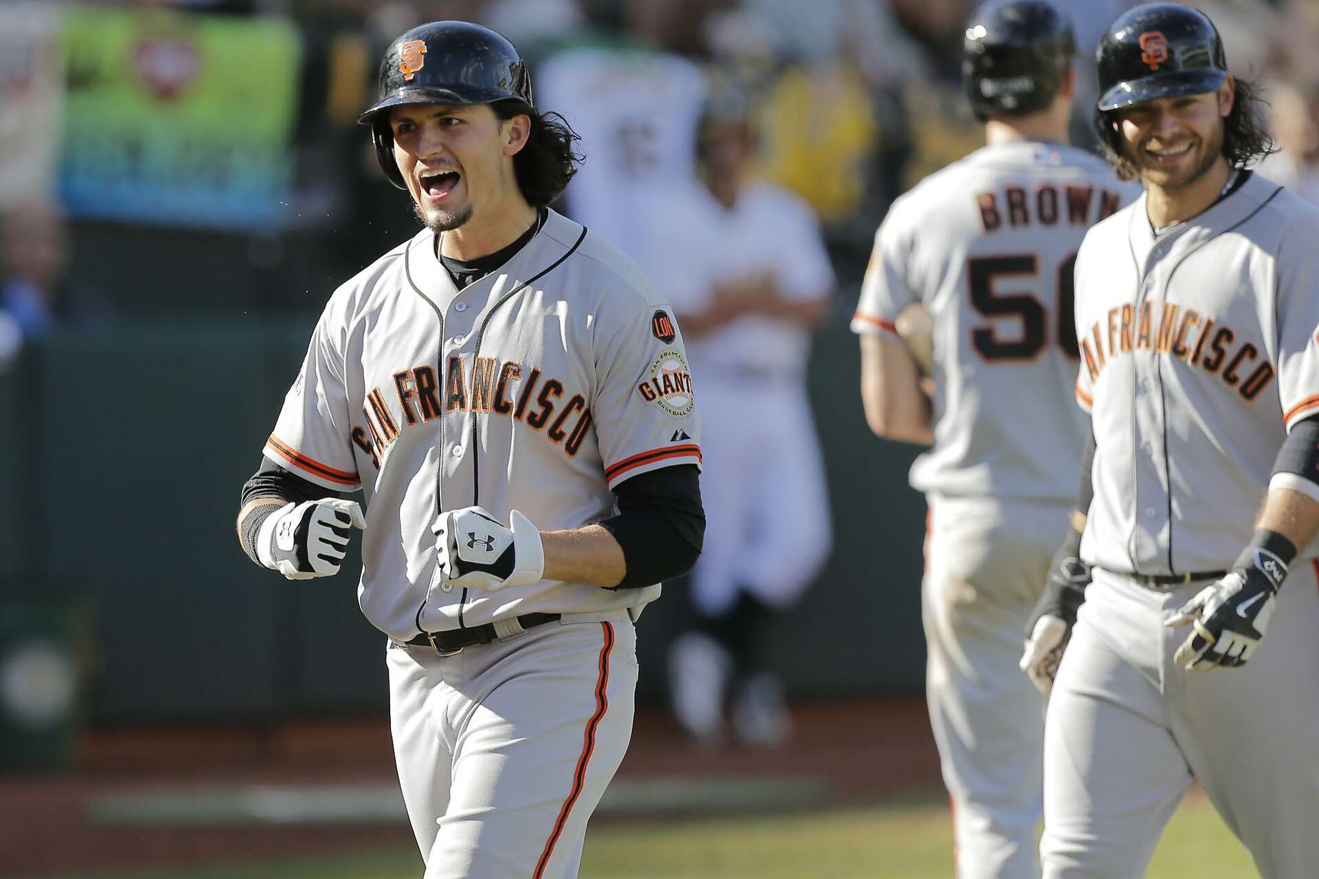 Wow, wow, wow — Jarrett Parker hits three homers for Giants
