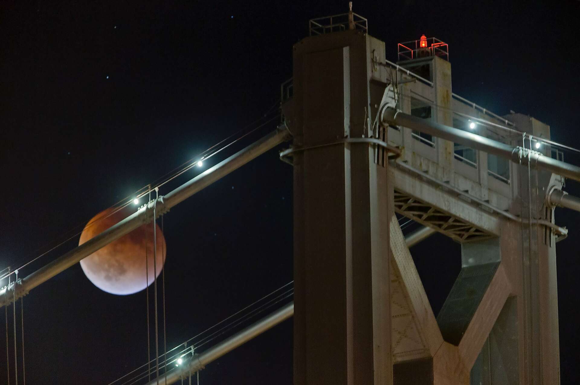 Moon eclipsed; Bay Area stunned