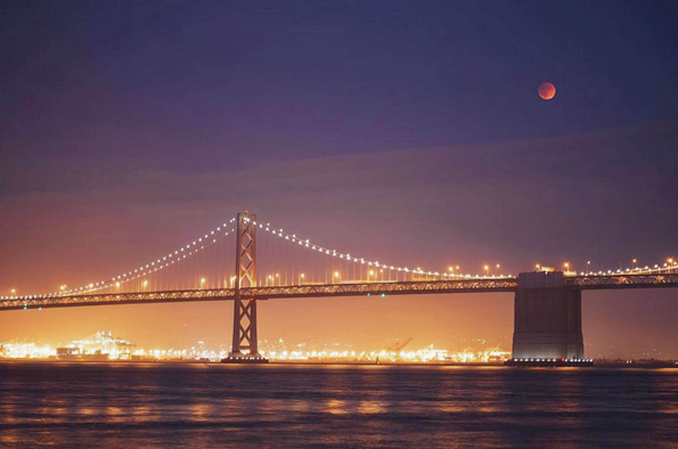 Moon eclipsed; Bay Area stunned