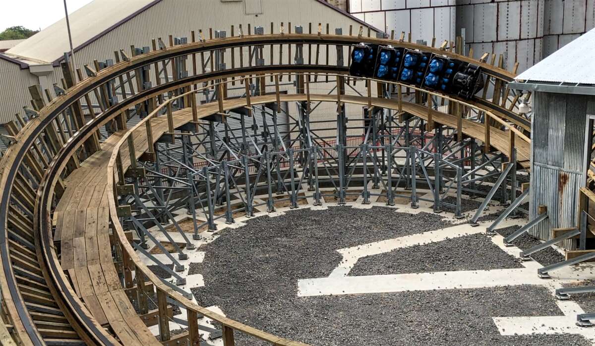 Switchback roller coaster at ZDTs Amusement Park in Seguin