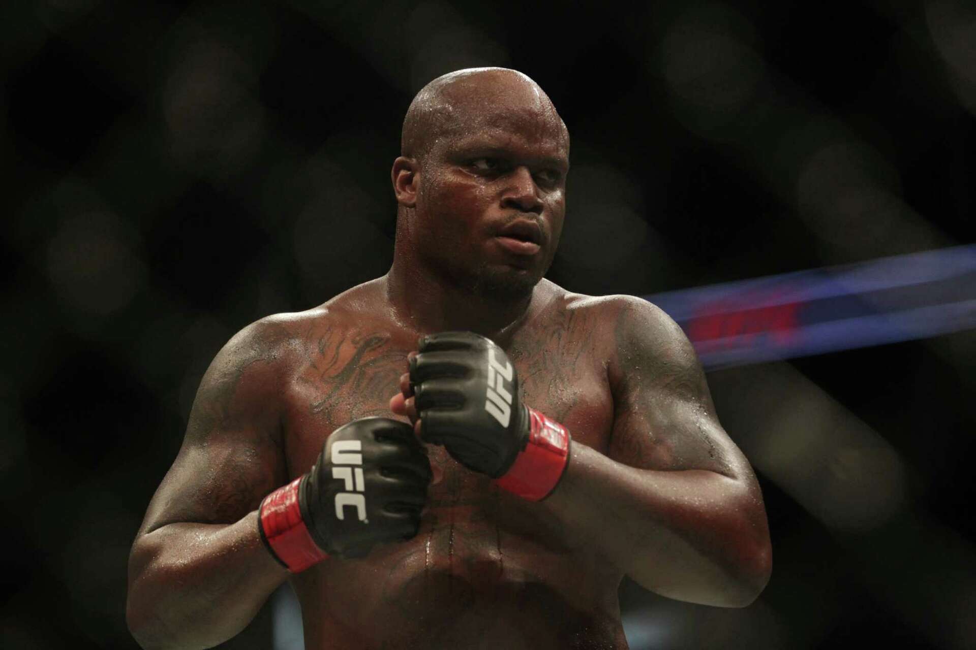 UFC's Derrick Lewis spends his day saving people in Houston