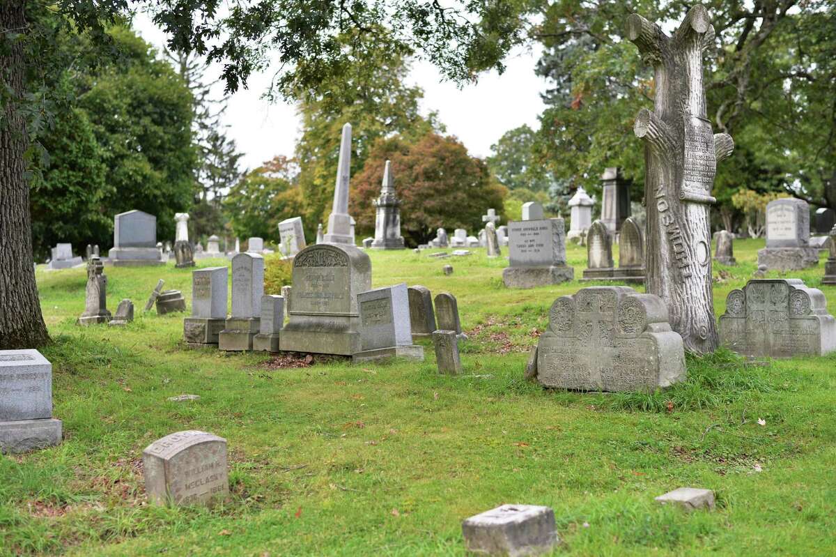 Restoring historic gravestones in Albany Rural Cemetery — gently