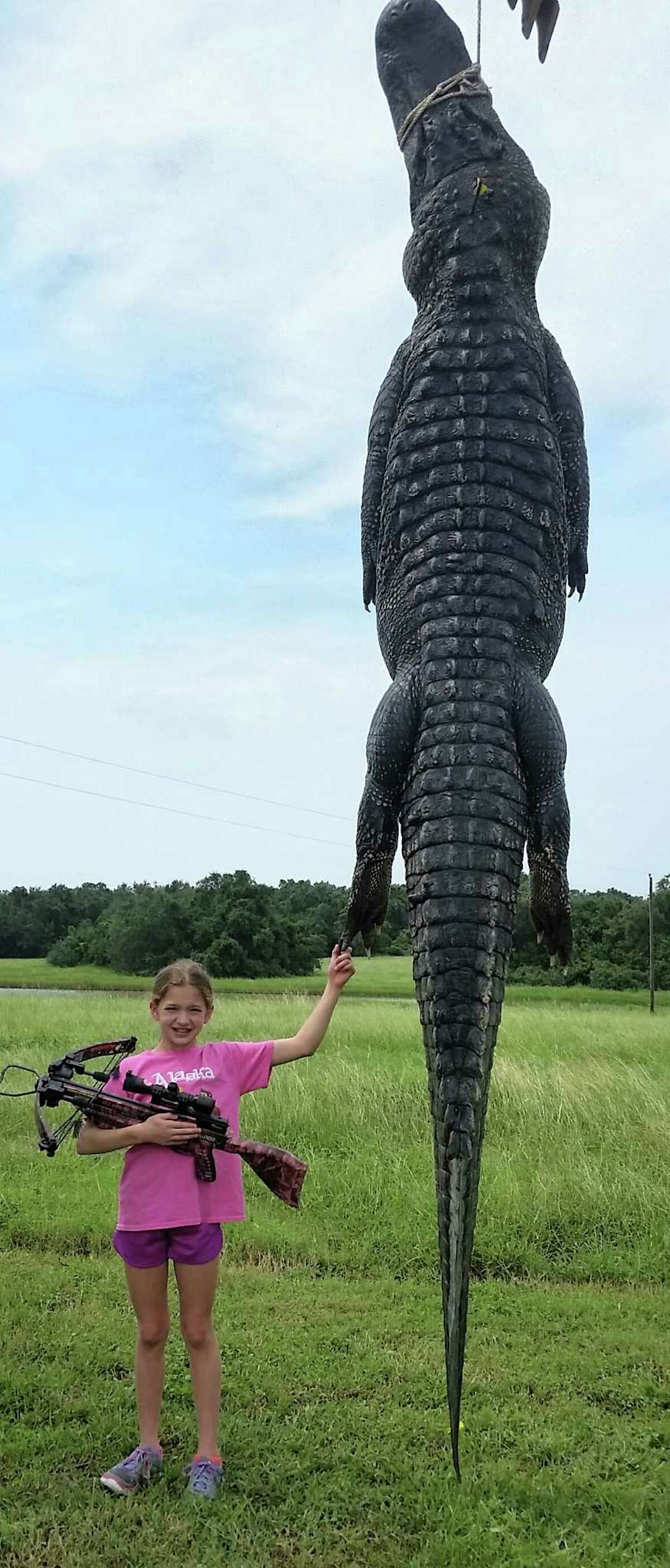 10-year-old Texas girl kills 13-foot, 800-pound alligator with crossbow