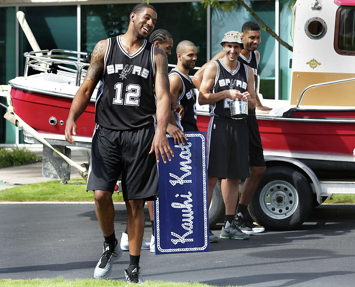 Aldridge joins Duncan, Parker, Ginobili and Leonard to film H-E-B ...