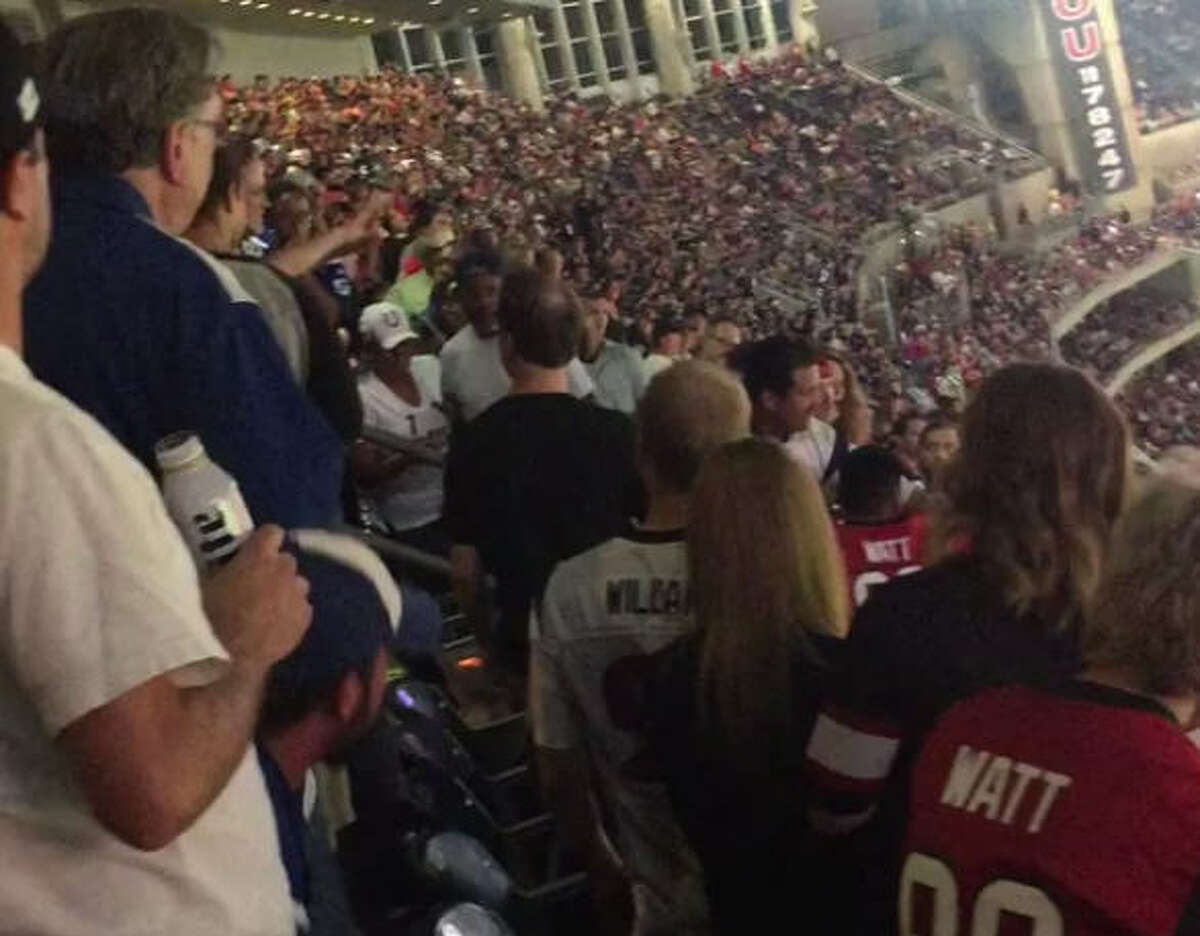 Houston Texans fan fight at NRG Stadium caught on camera during Colts game