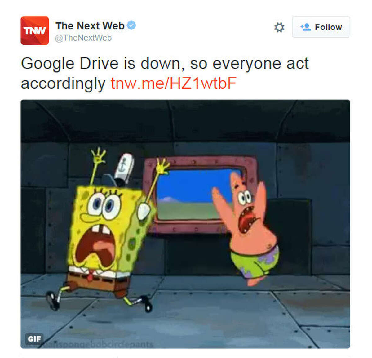 Google Drive crashes, users rage through memes