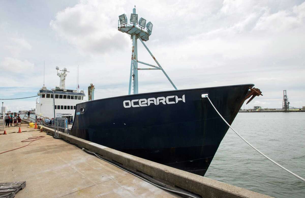 Research ship to wrangle sharks onto submerged elevator