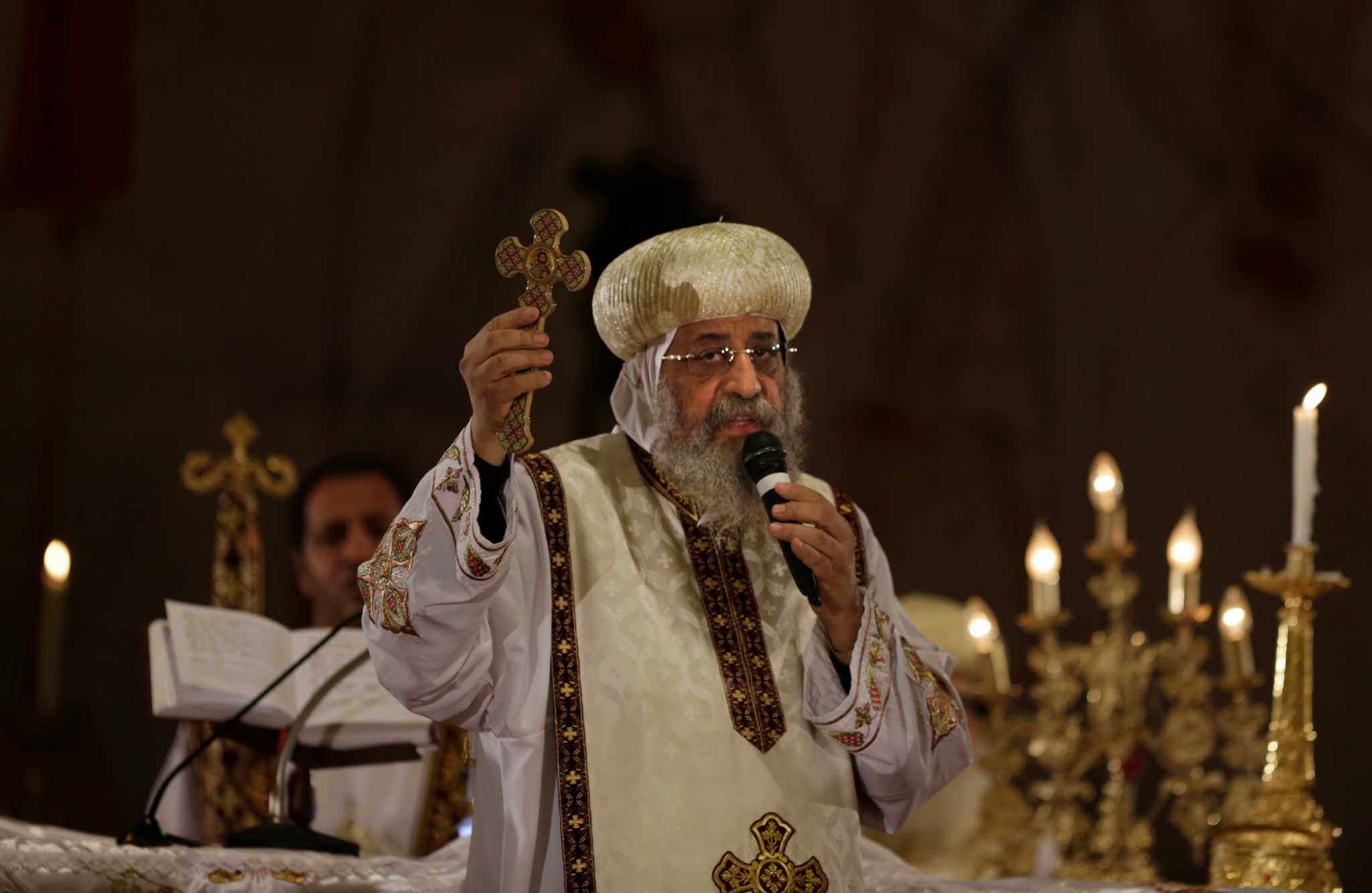 Coptic pope in Houston on first U.S. visit