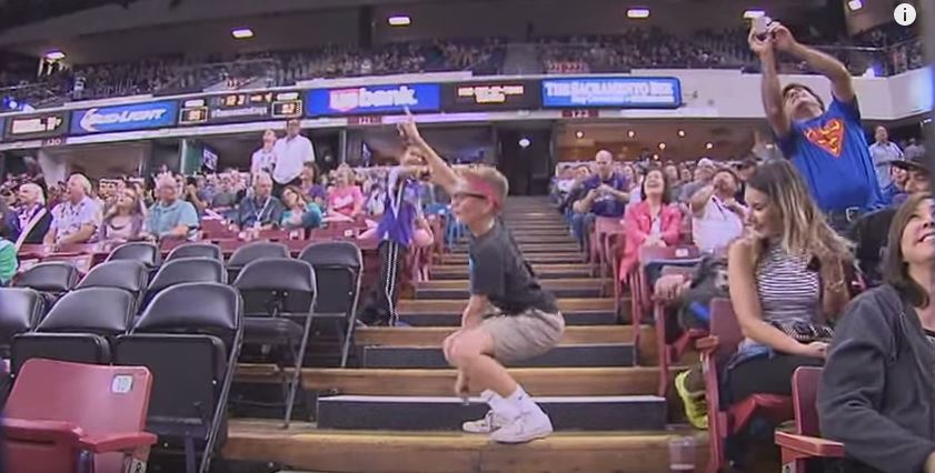 WATCH: 'Hilarious kid' dances his heart out at Spurs' preseason game