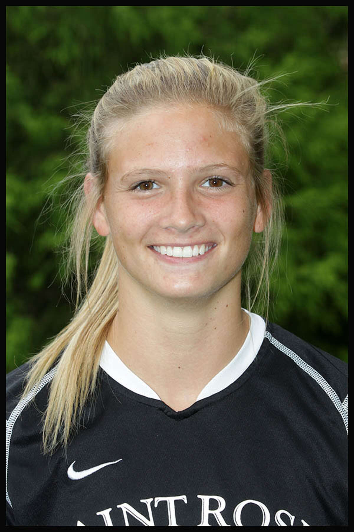 Morgan Burchhardt showing the way for Saint Rose women's soccer