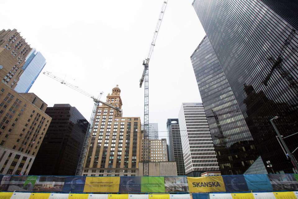 High-rises under construction in the Houston area
