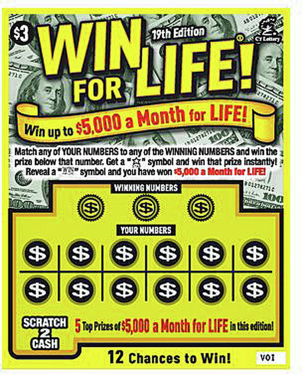 Danbury therapist wins $5,000 a month for life in Lottery scratch-off game