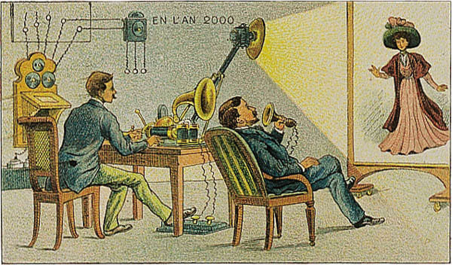 Old postcards show how people imagined the year 2000 would look