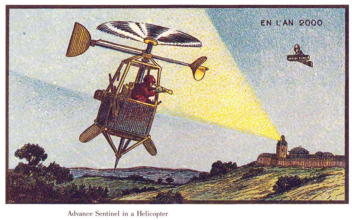 Old postcards show how people imagined the year 2000 would look