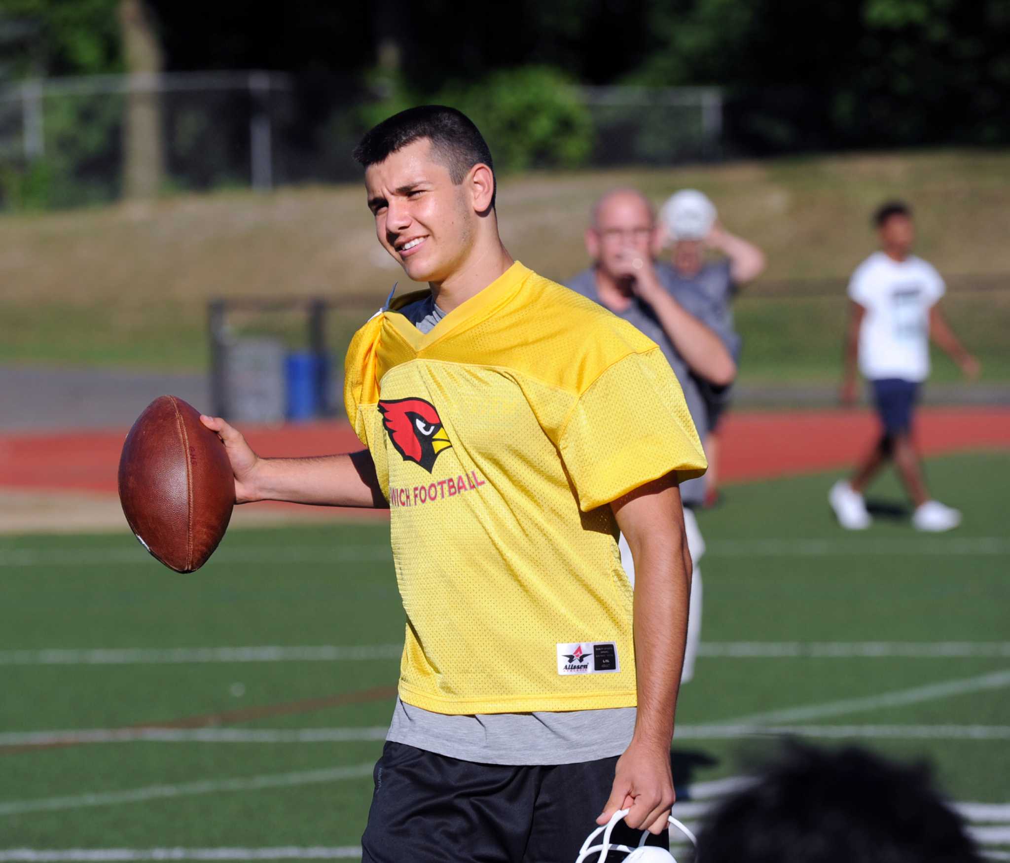 Greenwich football team set for tough test at Trumbull