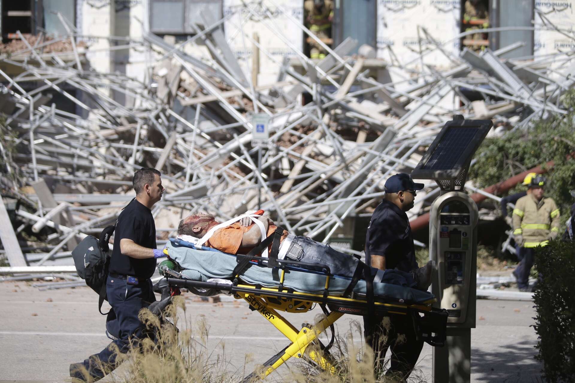 Construction scaffolding collapses near Minute Maid Ballpark; several ...