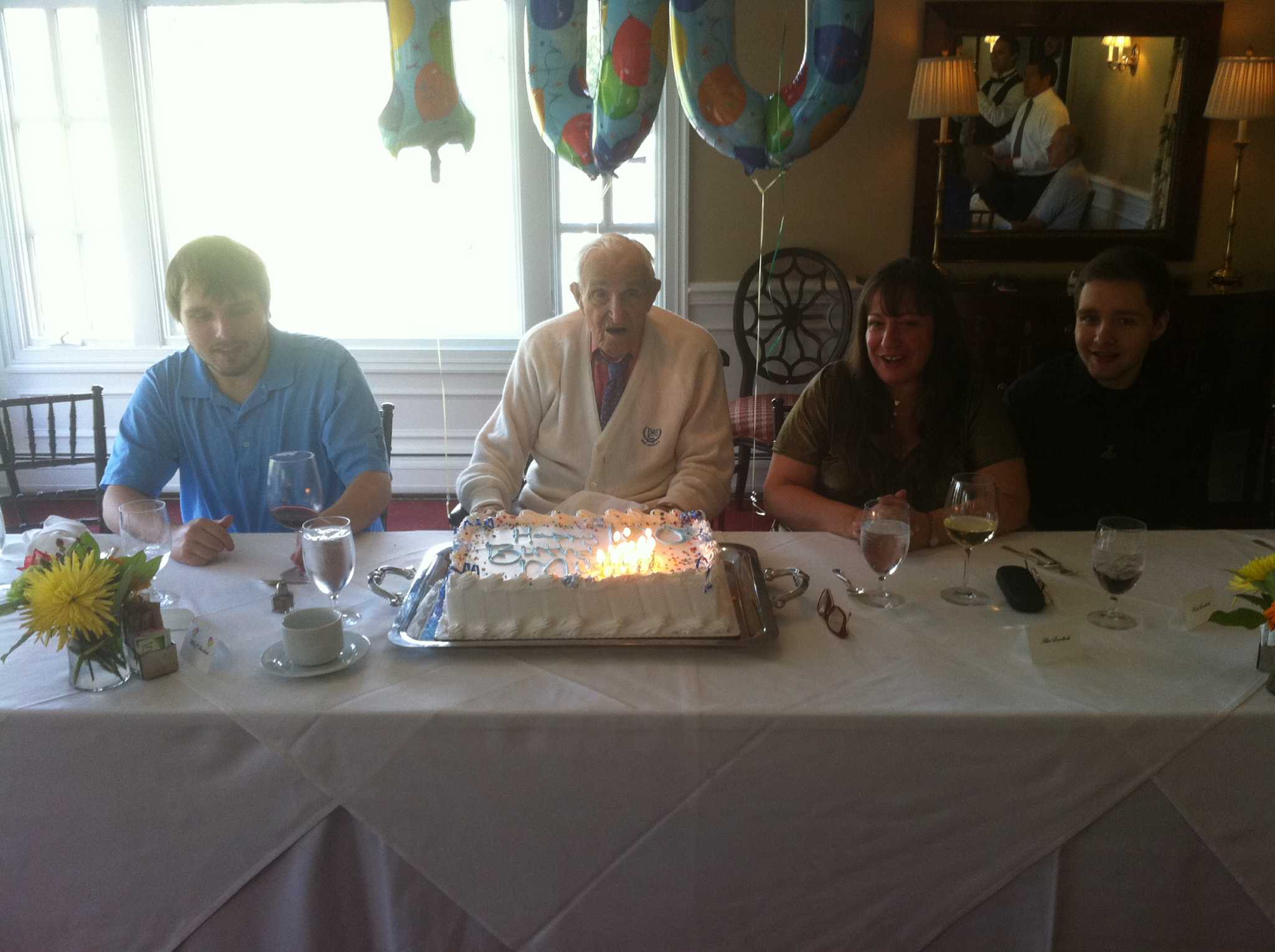 Former Dodger Mike Sandlock celebrates 100th birthday