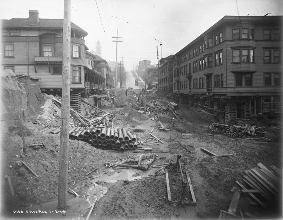 Filling in, cutting down and digging up old Seattle