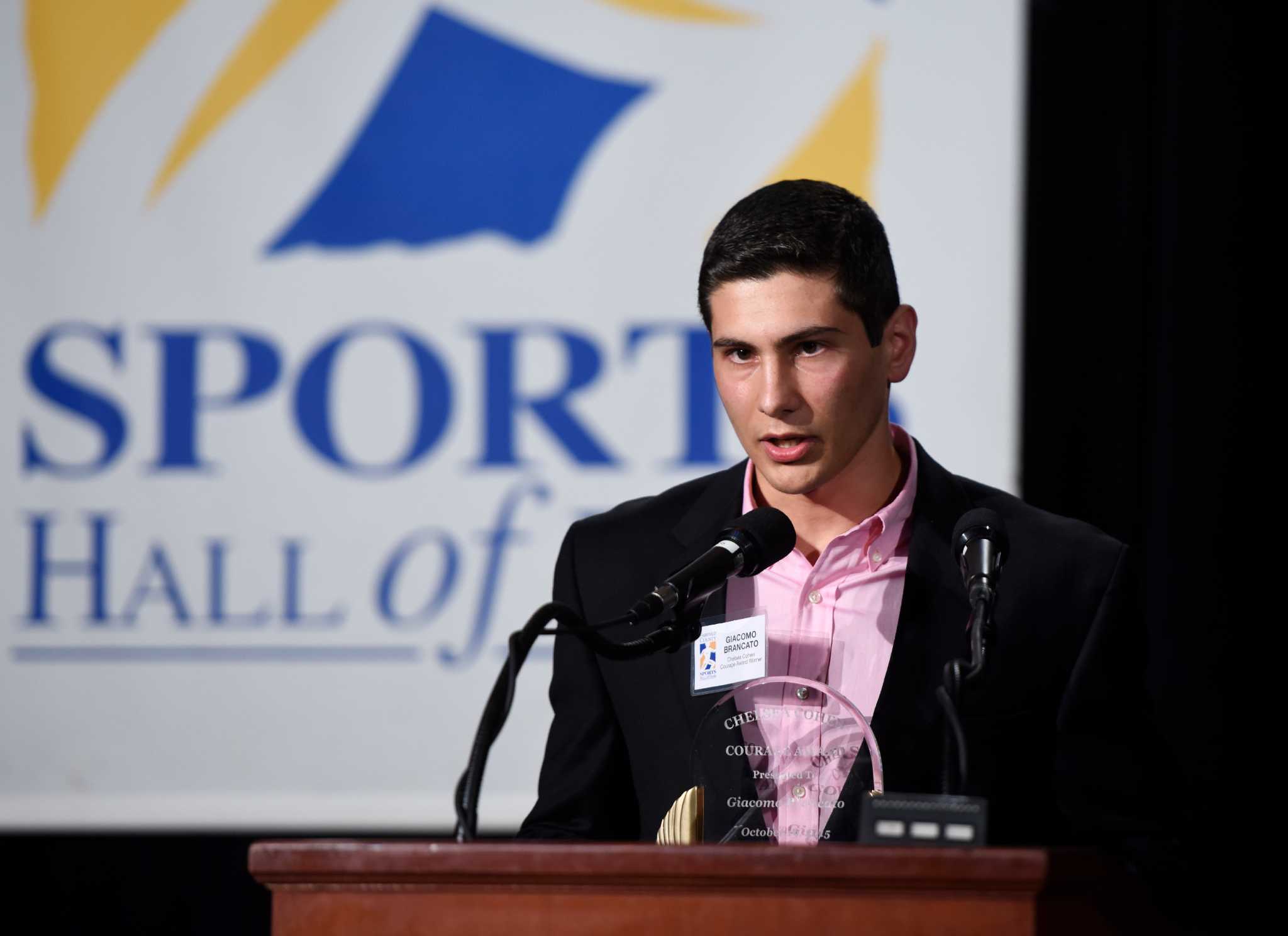 ‘Undefeatable:’ Warde’s Brancato accepts courage award