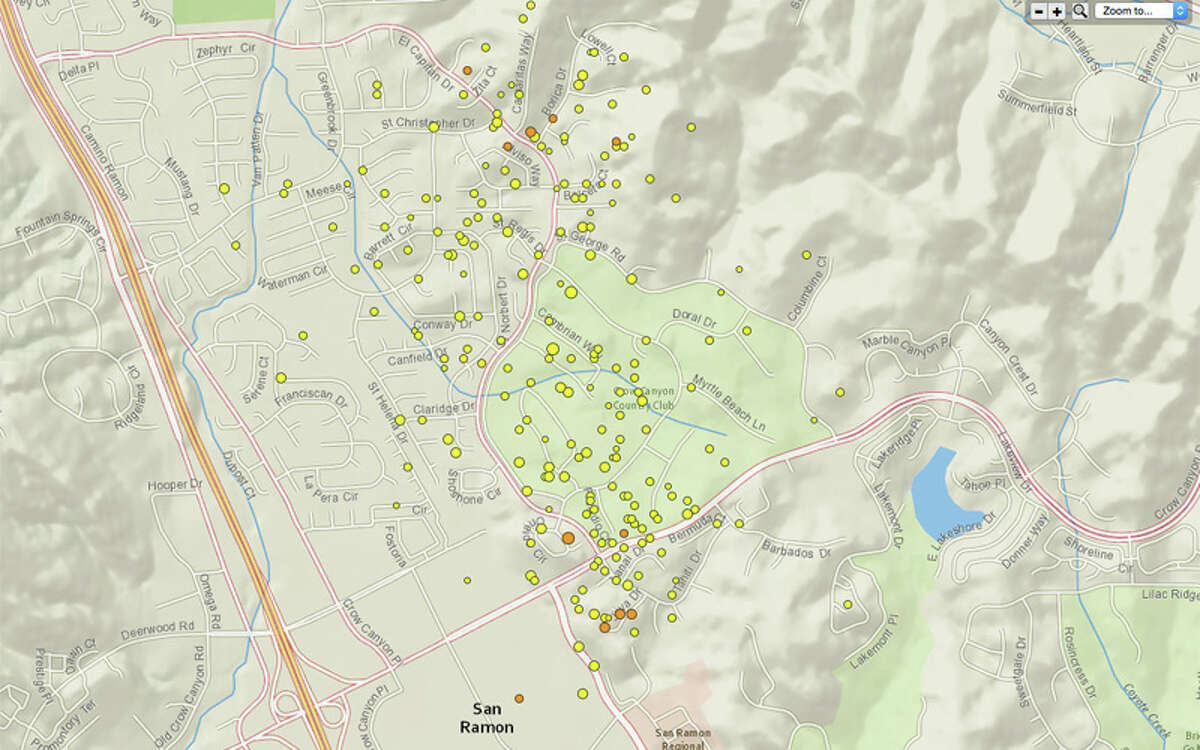Small earthquakes strike in area of recent swarms in San Ramon
