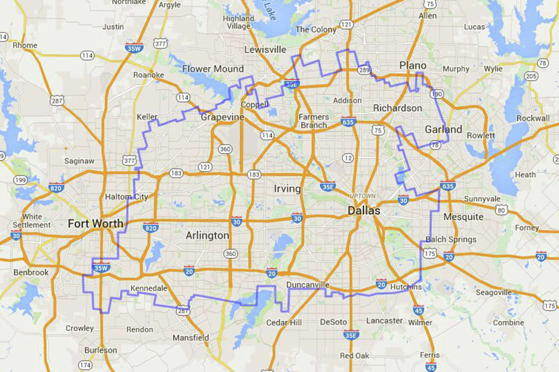 Map: The Waggoner Ranch is really, really big, y'all