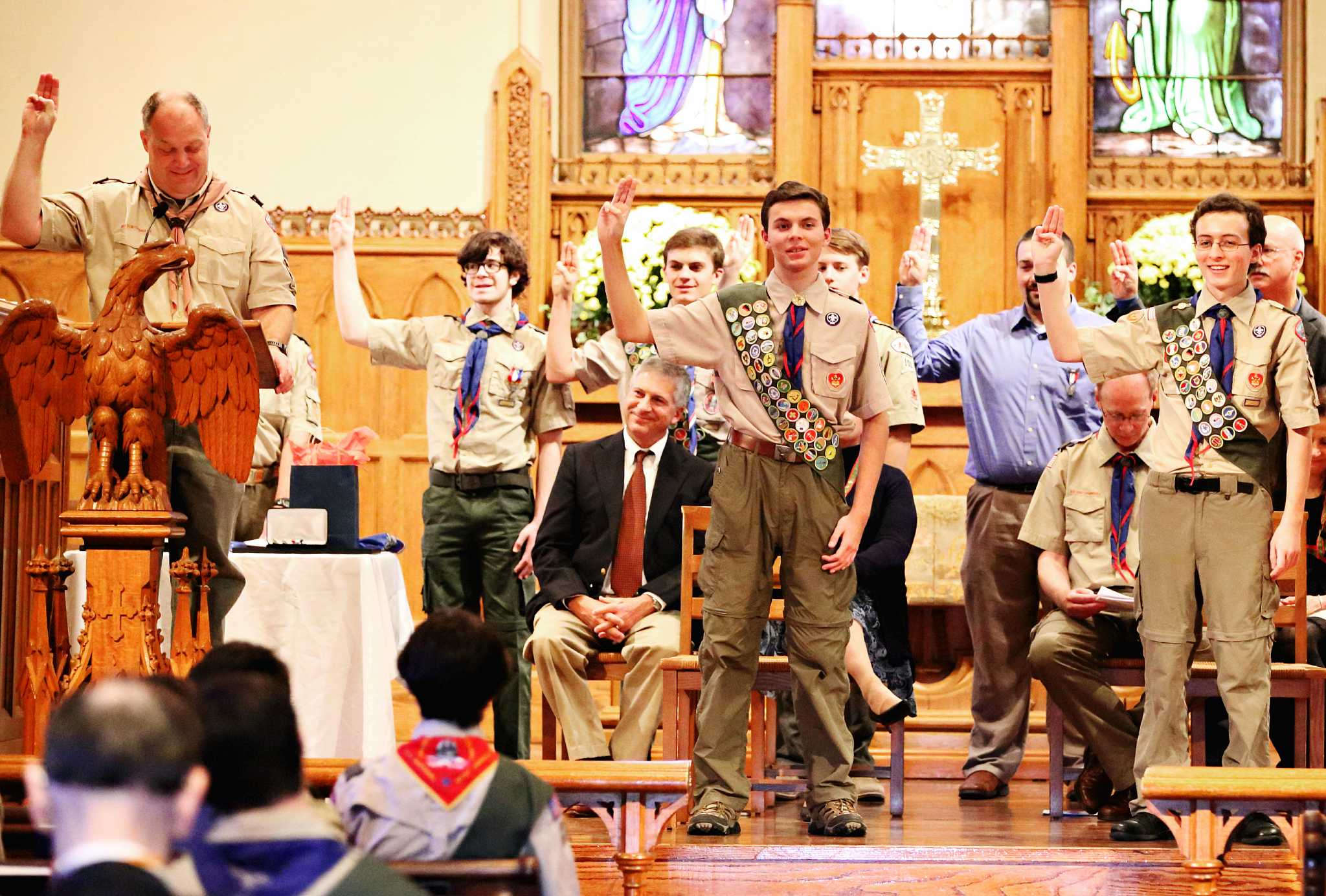 Two Troop 100 Scouts attain Eagle rank