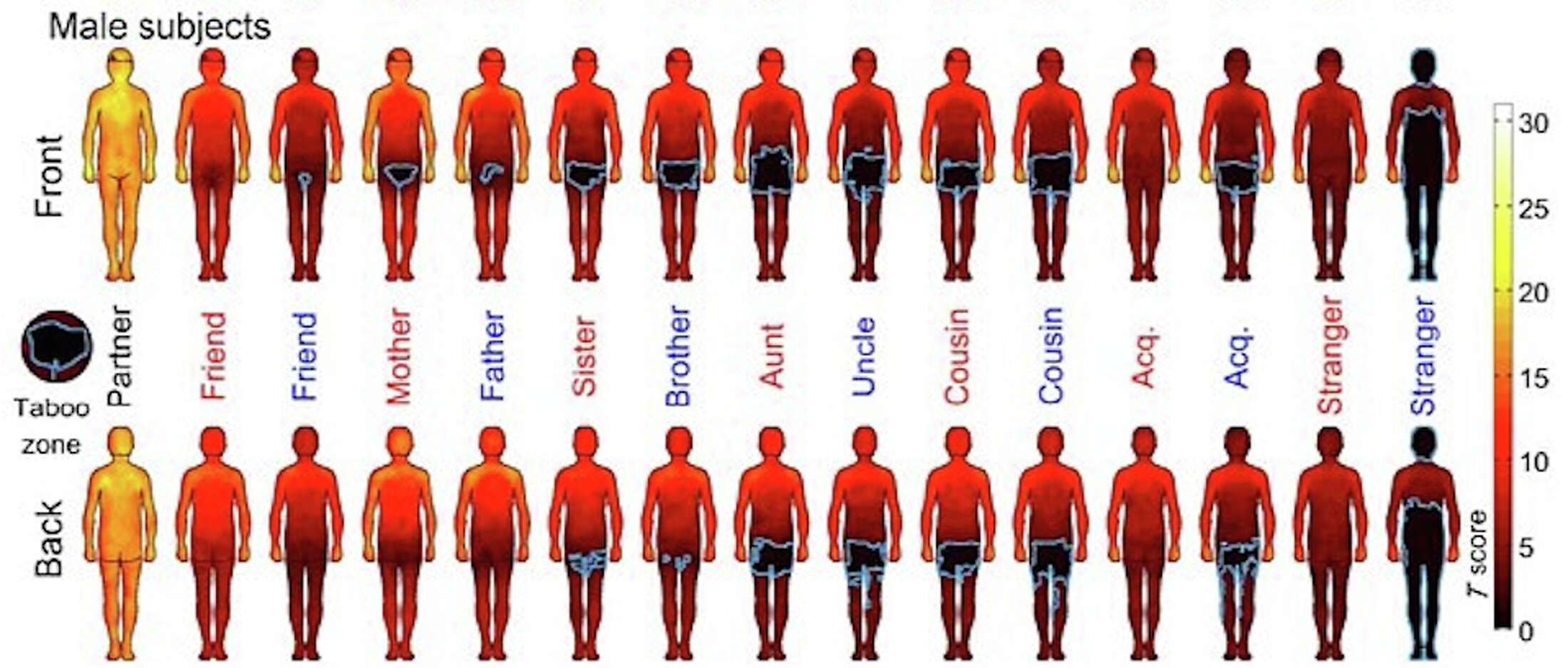 Can I touch you? Map reveals body parts that are hands off for men, women