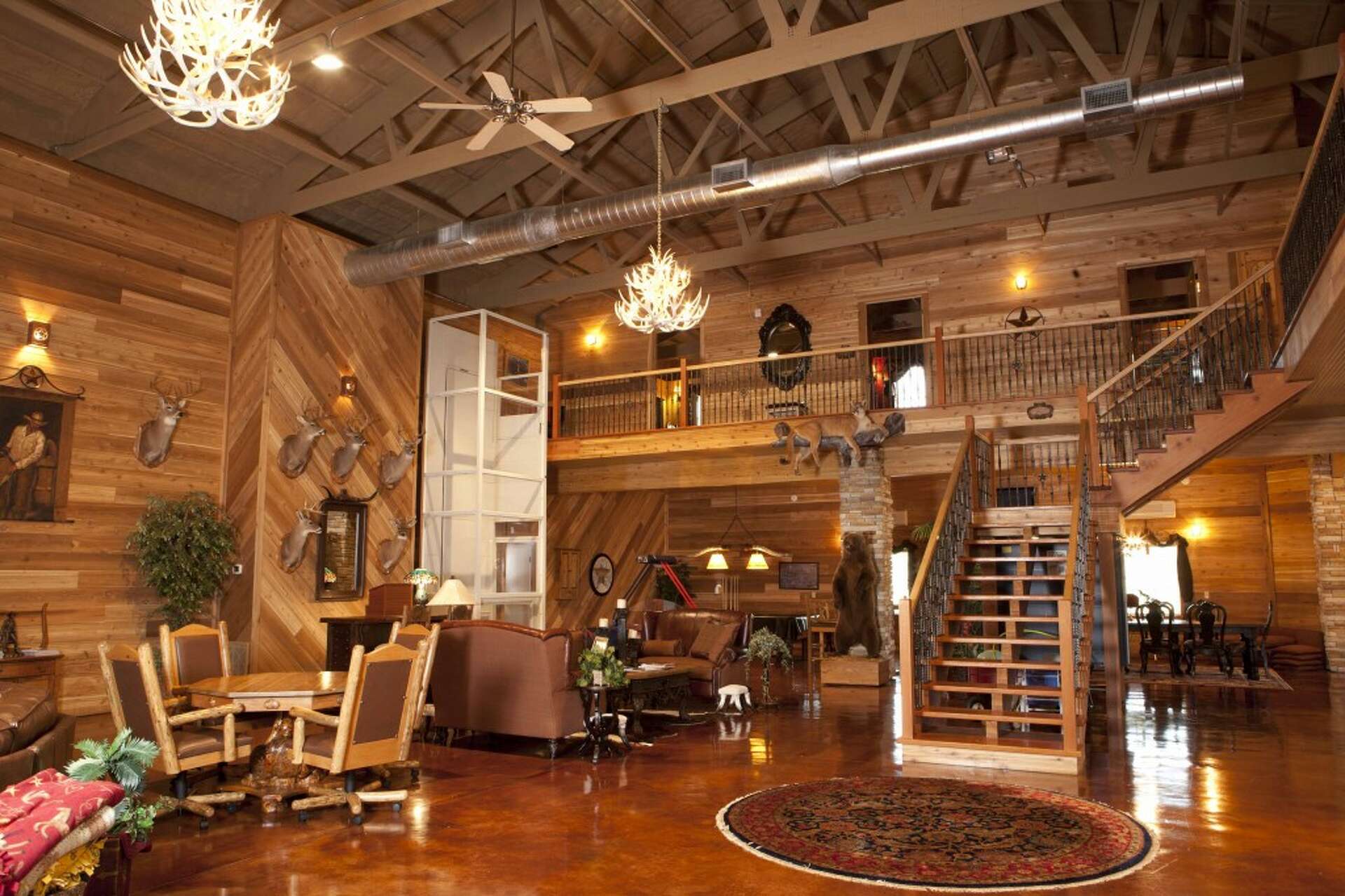 The bland-looking barns are anything but ordinary inside