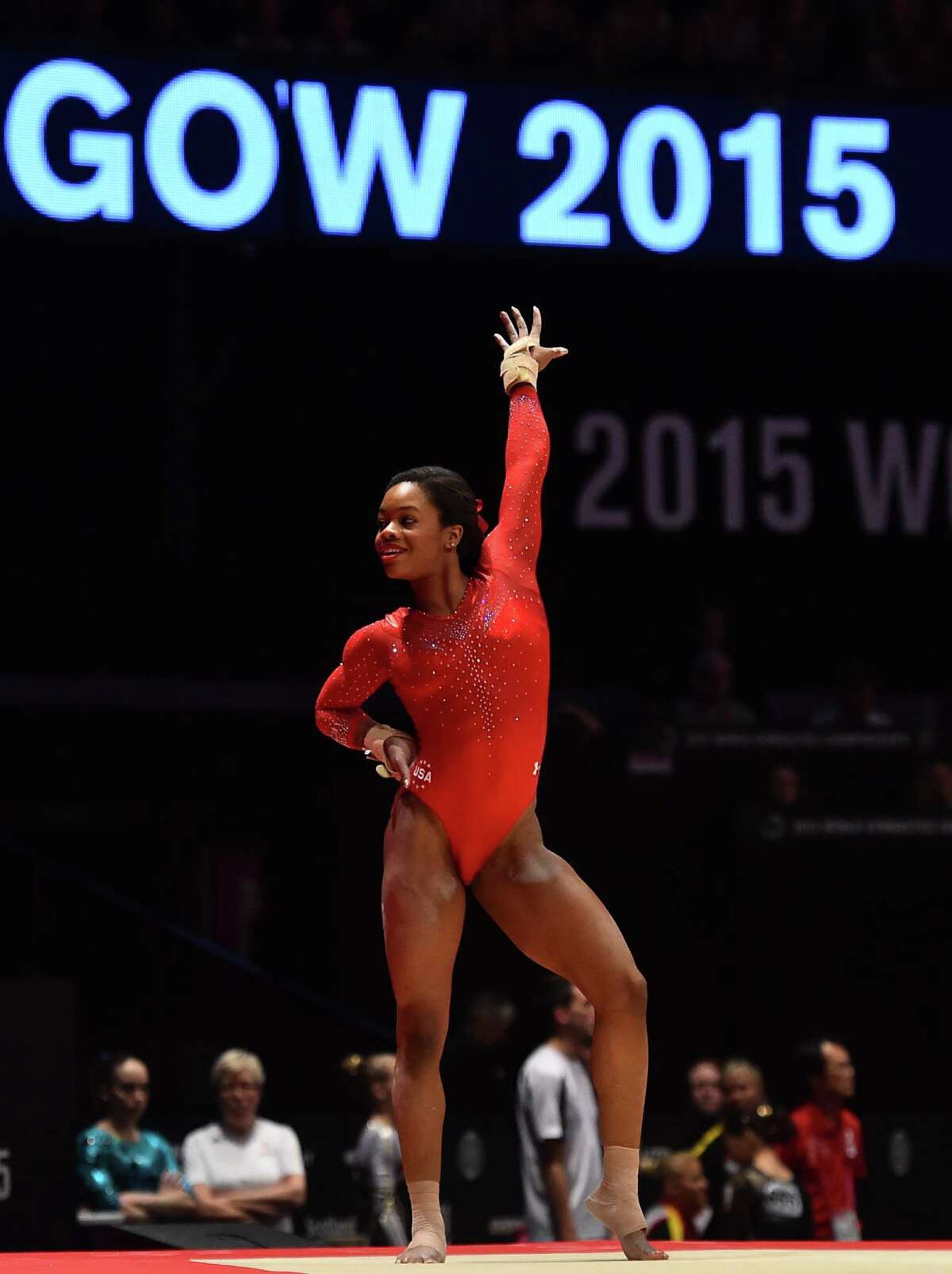 Spring's Simone Biles wins third straight world all-around gymnastics title