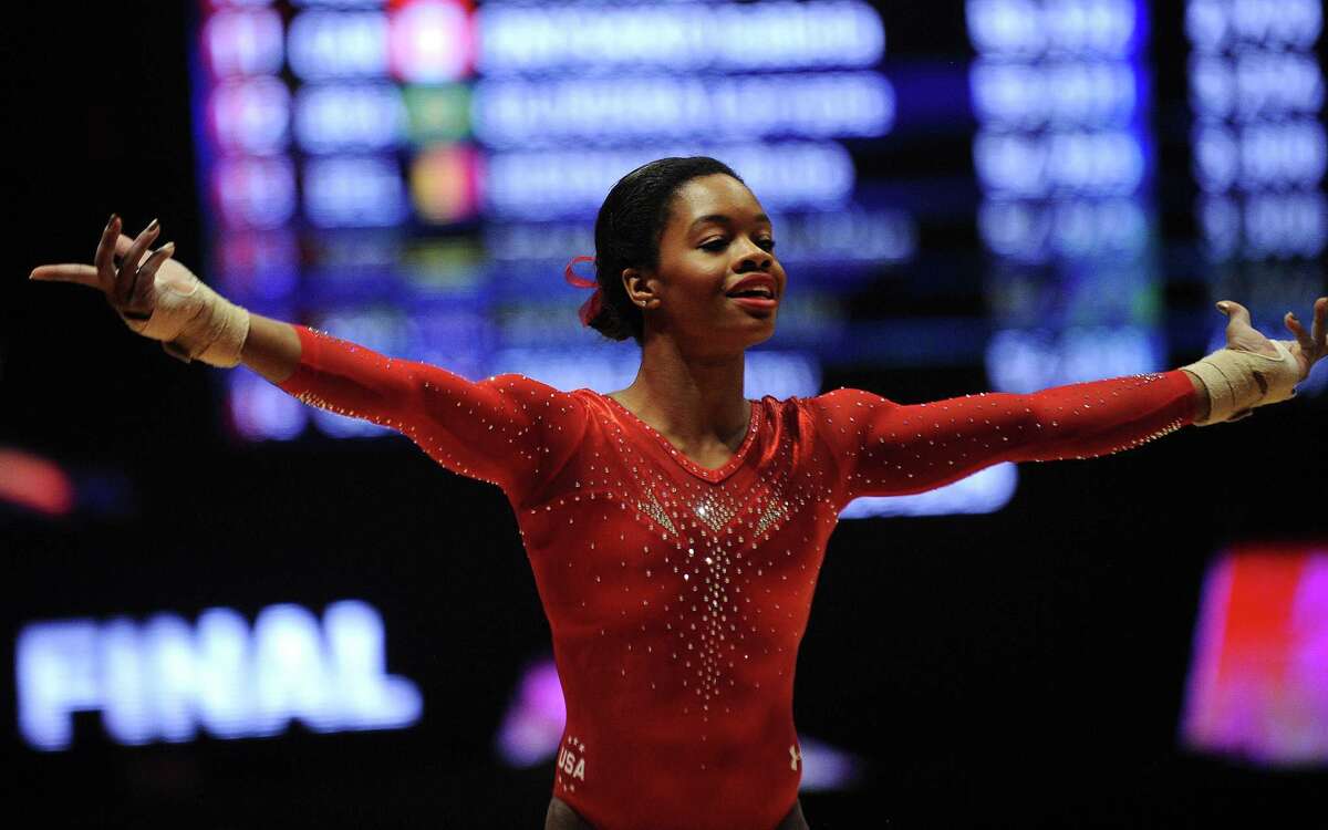 Spring's Simone Biles wins third straight world all-around gymnastics title