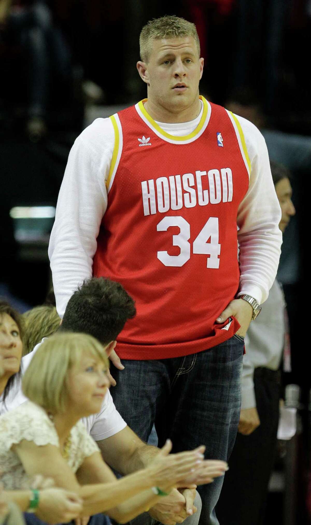 J.J. Watt tries to sub himself into the Rockets game