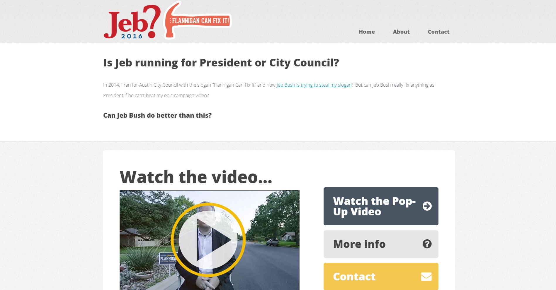 Jeb Bush stumbles again: Austin man buys JebCanFixIt.com for $20, links ...